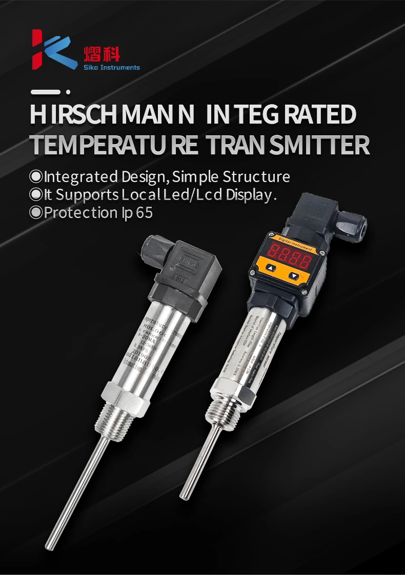 Stainless Steel Sanitary Rtd Pt100 Hydrogen Temperature Sensor Probe ...