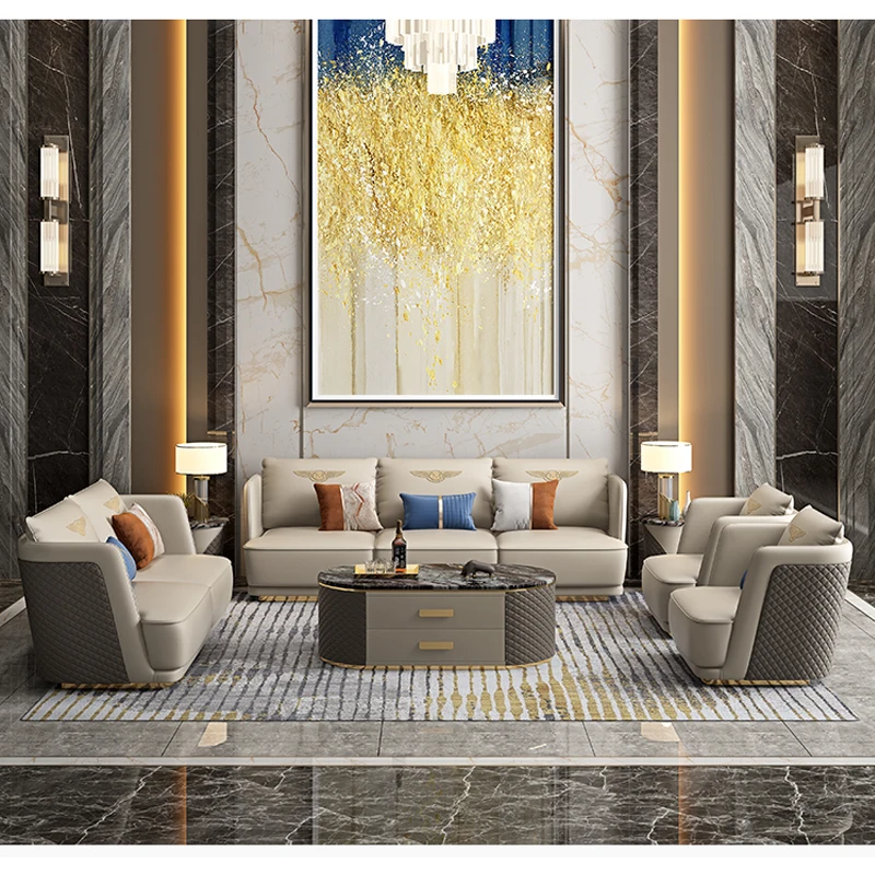 Luxury Corner Couch - Modern Italian Sofa Set for Living Room