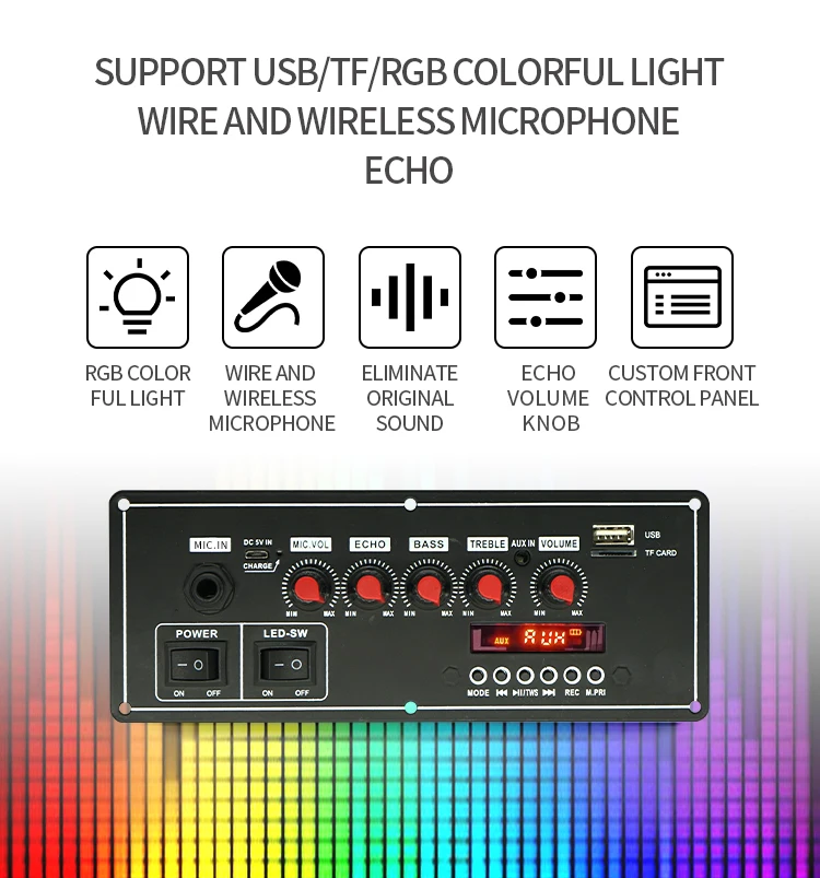 Pull Rob Sound Speaker - 2x20w Power Amplifier with Bluetooth