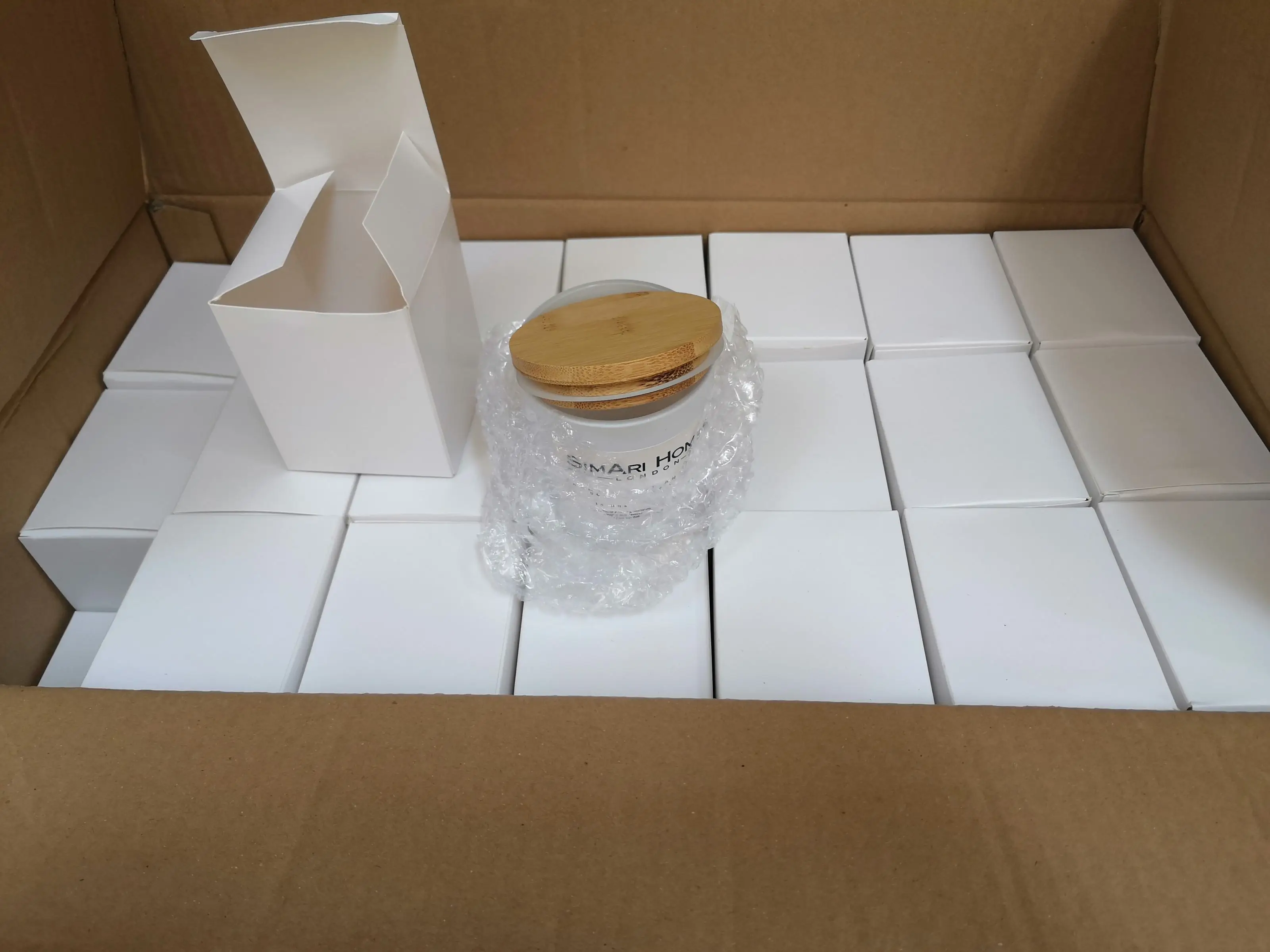 Brown Candle Jar Straight Edge Jar 250ml Teal Aroma Candle Cup 120ml ...