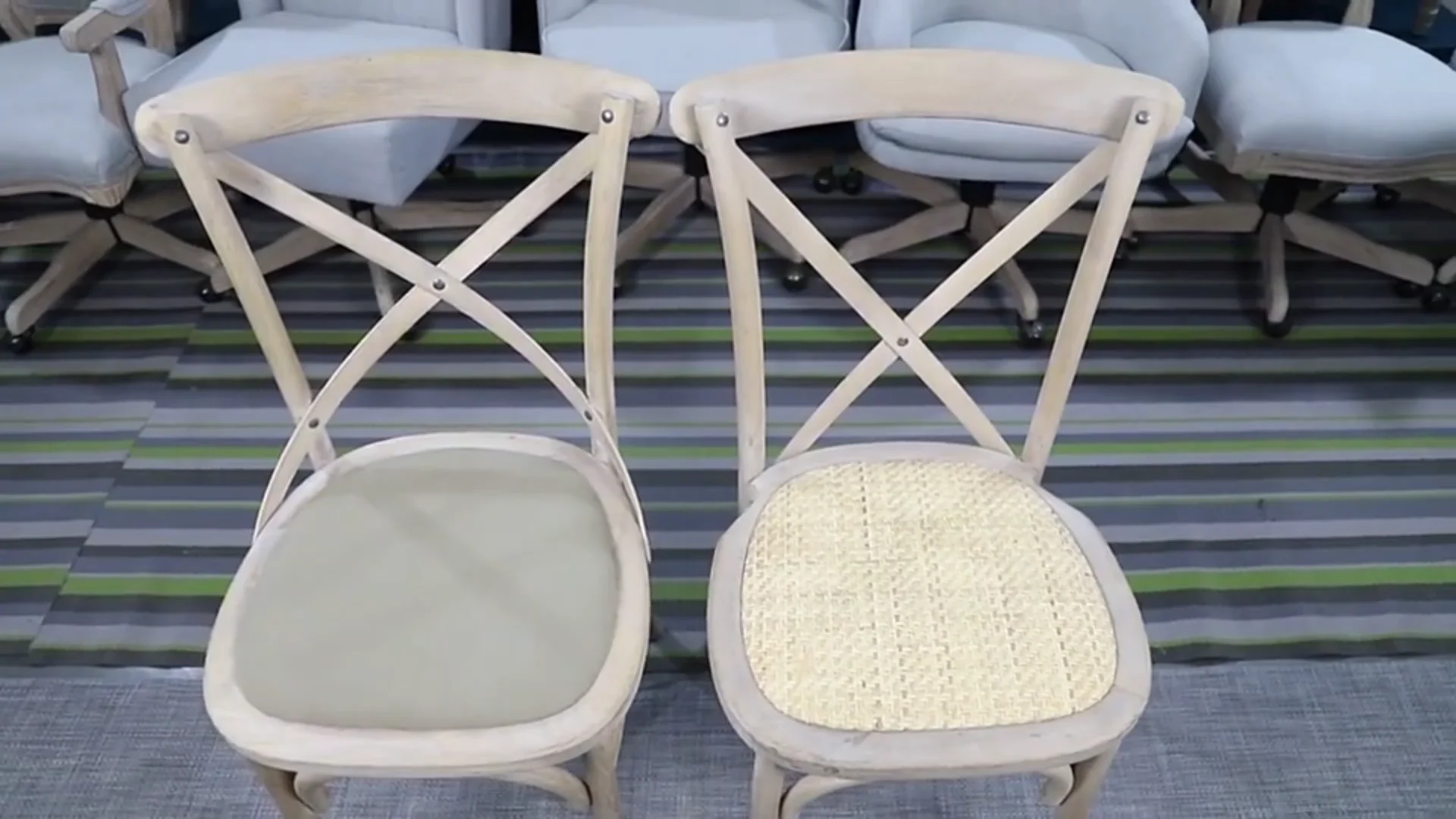 Outdoor Restaurant Rustic French Dining Chair Vintage Plastic Stackable ...