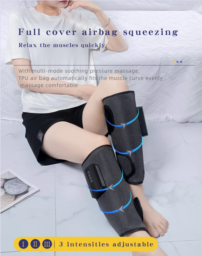 New Calf Wraps Blood Circulation Leg Massager Wireless Air Pressure ...