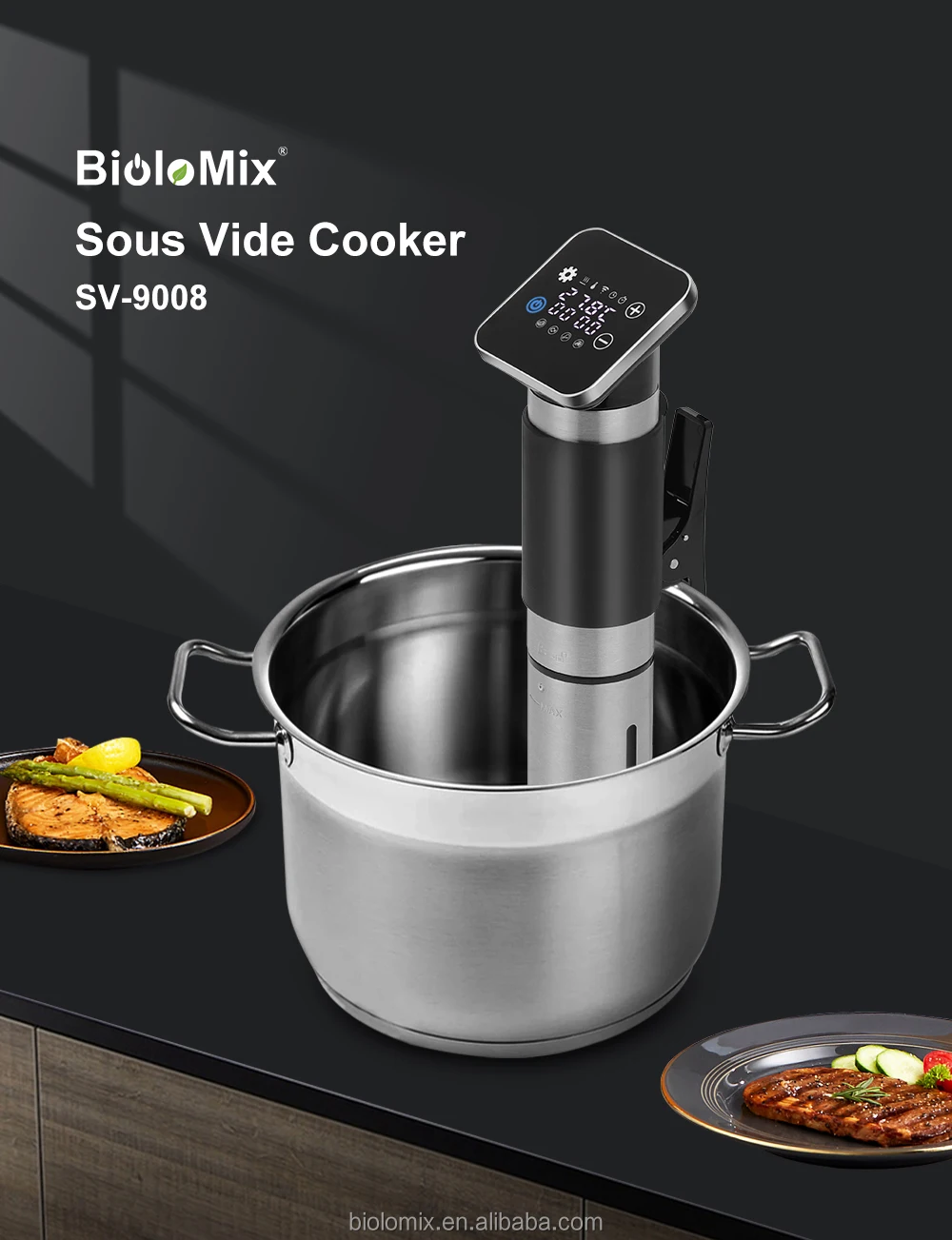 Electric 1300W Sous Vide Slow Cooker - Precision Cooking