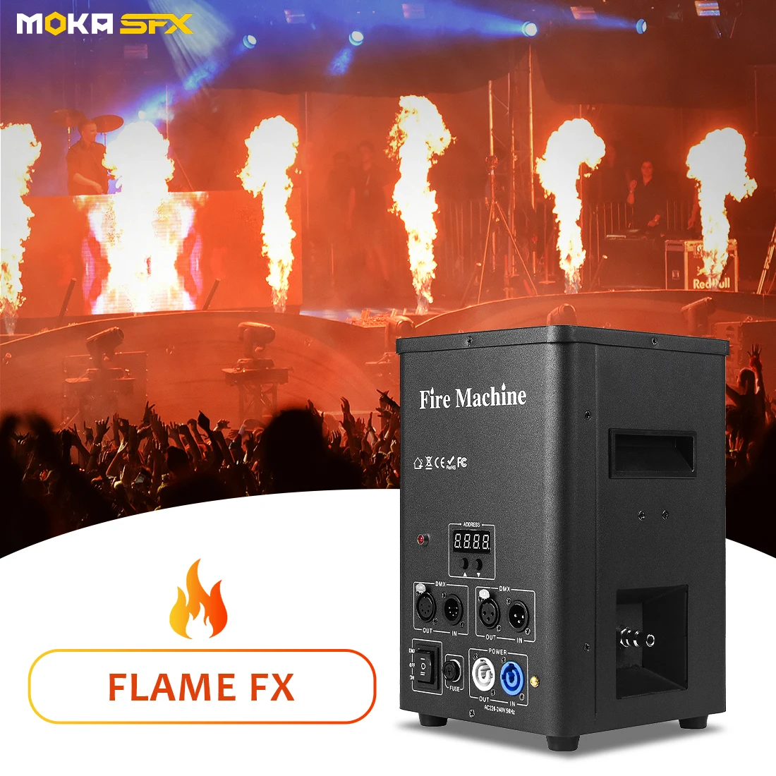 MOKA SFX DMX LPG Flame Machine - Wholesale Stage Effects