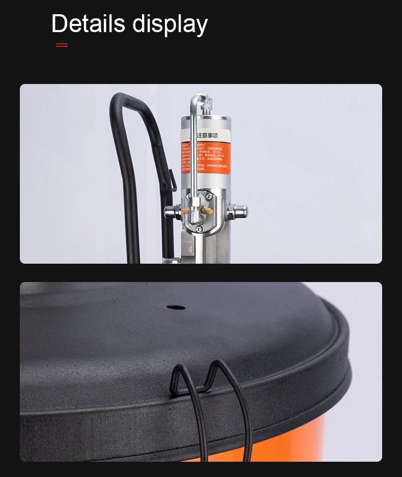 30-40mpa High Pressure Pneumatic Grease Pump - 12L Capacity