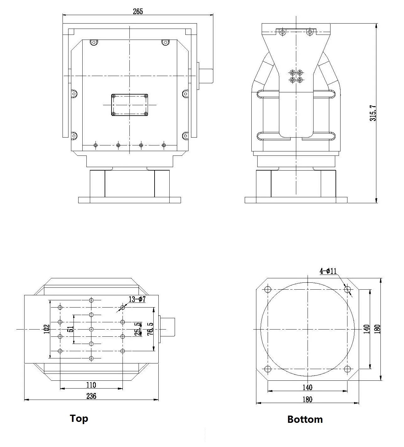 SP25 Heavy Load Outdoor Camera Mount - Intelligent & Durable