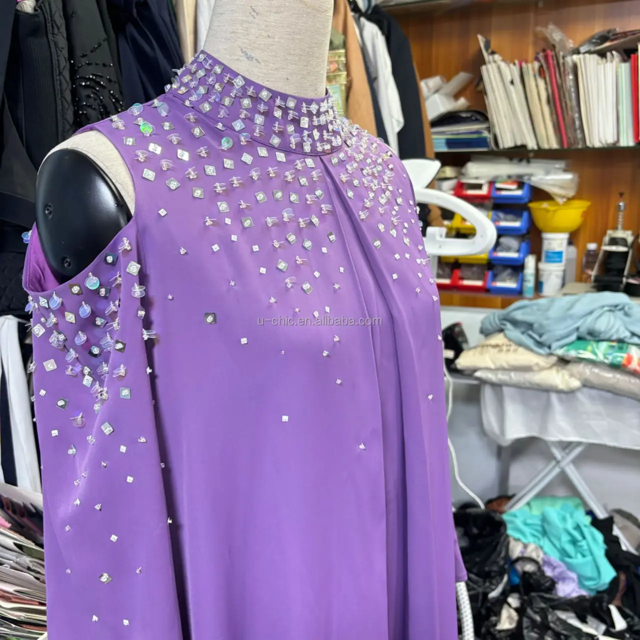 U.chic 2023 Elegant Luxury Hand-work Women Dress Muslim Clothing Dubai ...
