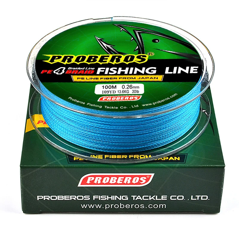 Topline 6LB-100LB 100M 4 Strands Braided Fishing Line 4 Weaves Braid PE ...