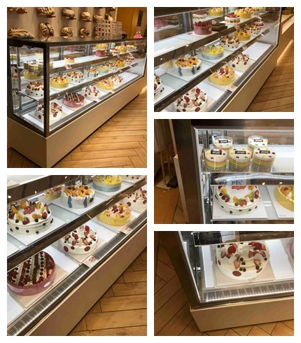 Cake Refrigerator Cabinet - Glass Freezer for Desserts
