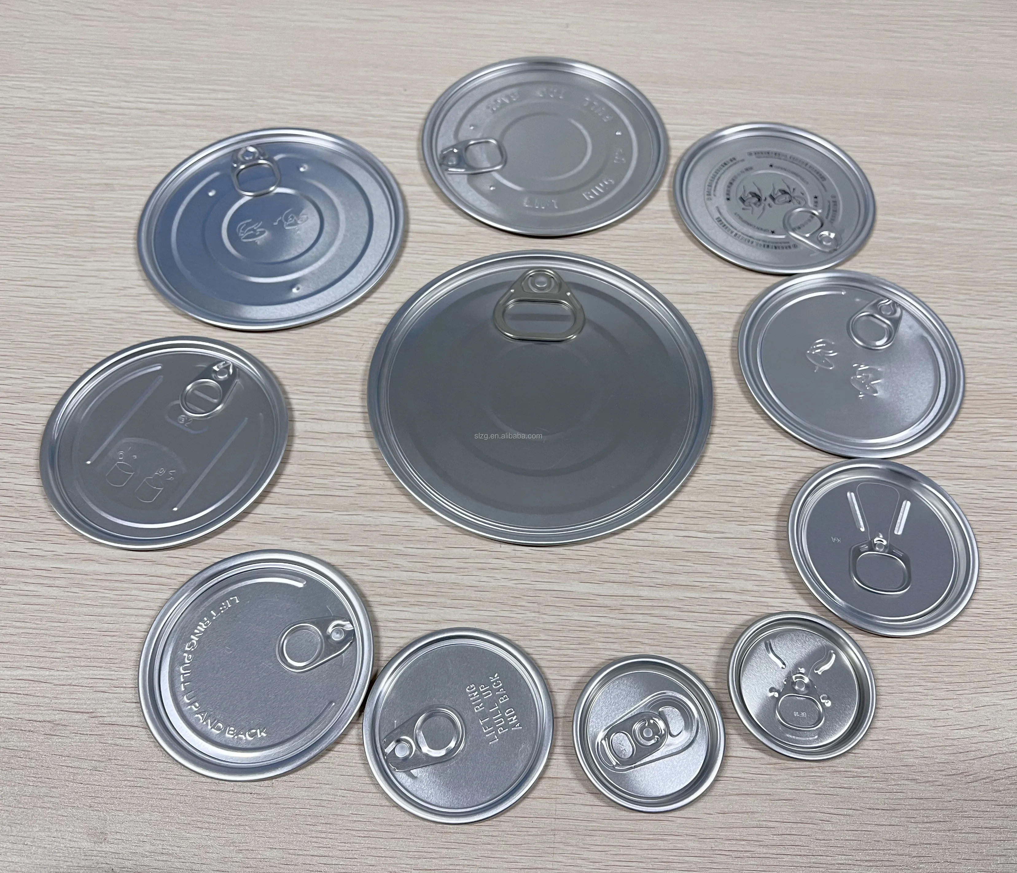 Aluminum Case Removable Bottle Paper Can Cap Cover End Full Aperture ...