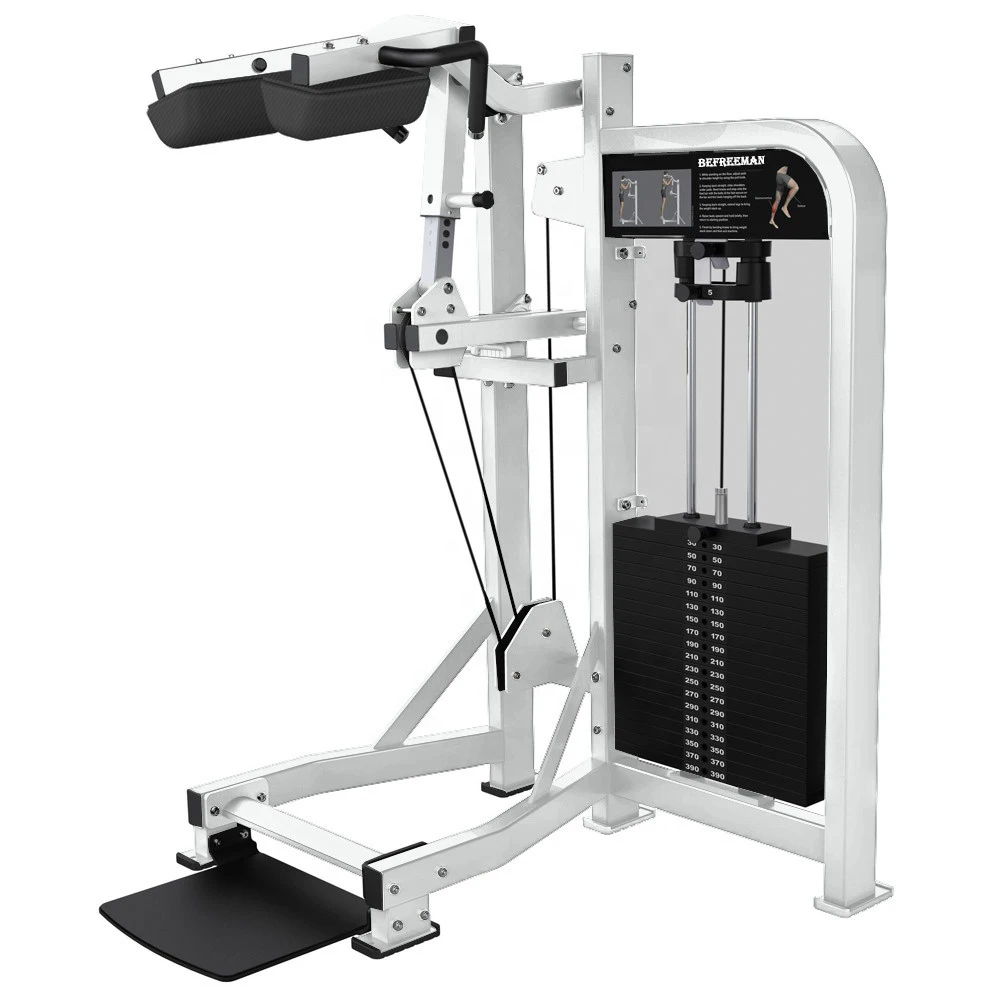 Gym Fitness Sets Strength Training Pin Loaded Machines Standing Calf ...