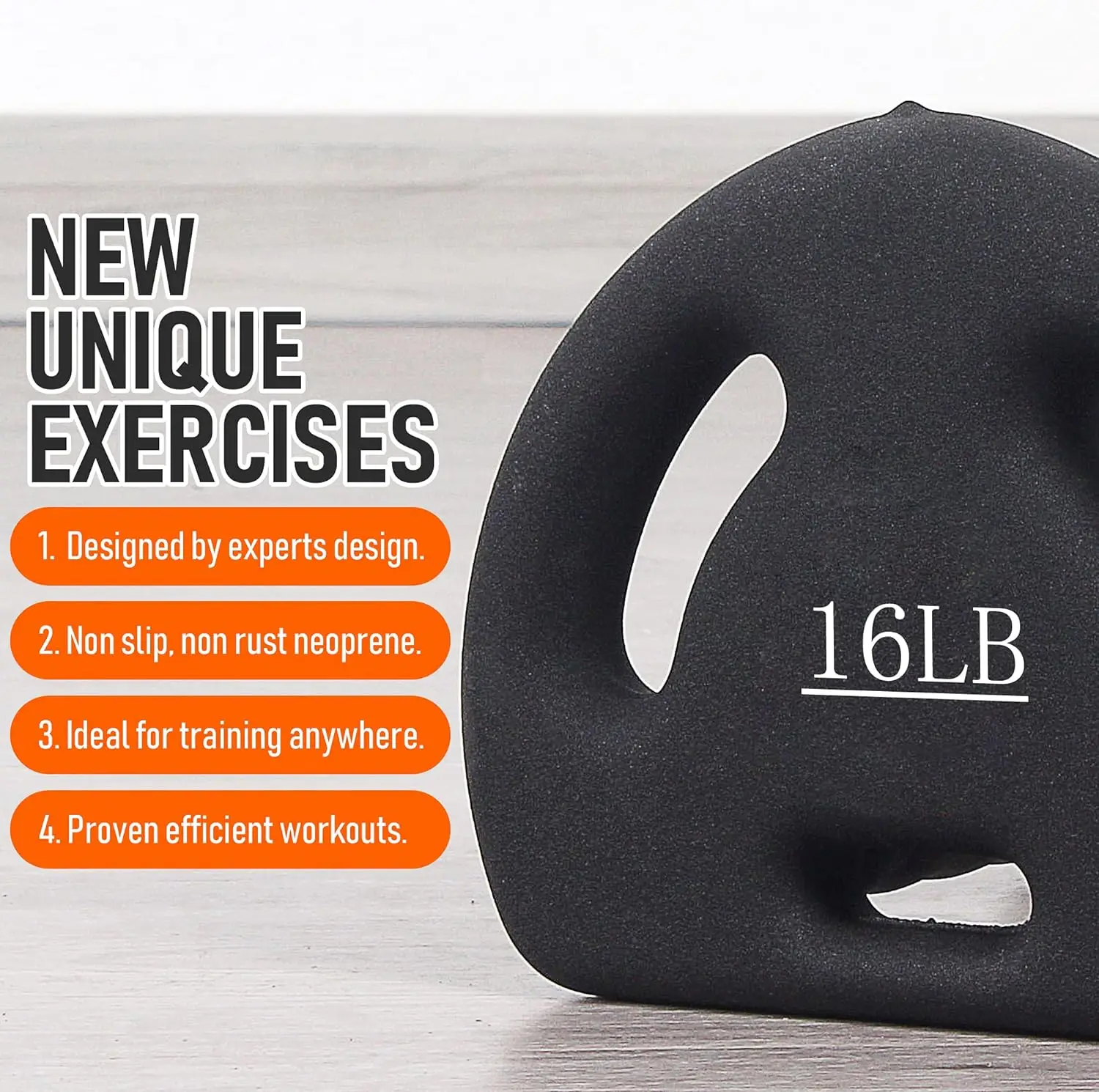 Ola Fitness 2 In 1 Weights Dumbbells Kettle-bell 11lb Triangle Neoprene ...