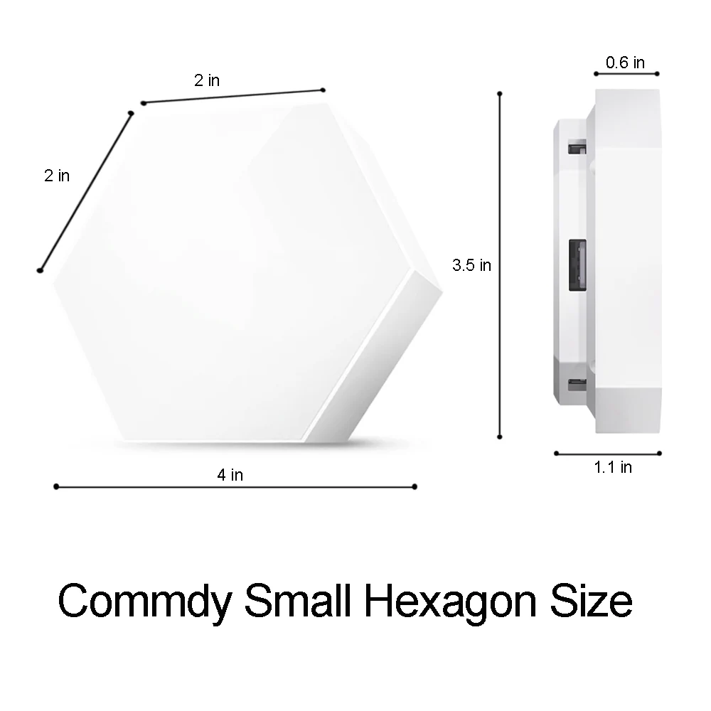 RGB Quantum Light Smart Hexagon Lights Led Hexagonal Modular Lighting ...
