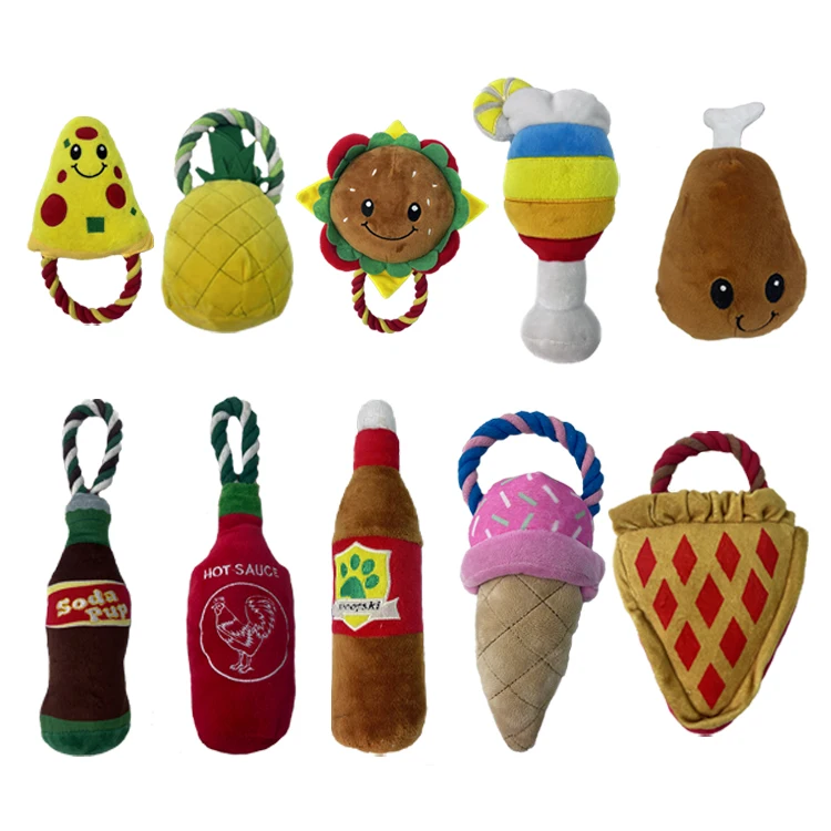 Petdom Wholesale OEM Stuffed Soft Plush Dog Toy Bulk Pet Dog Squeaky ...