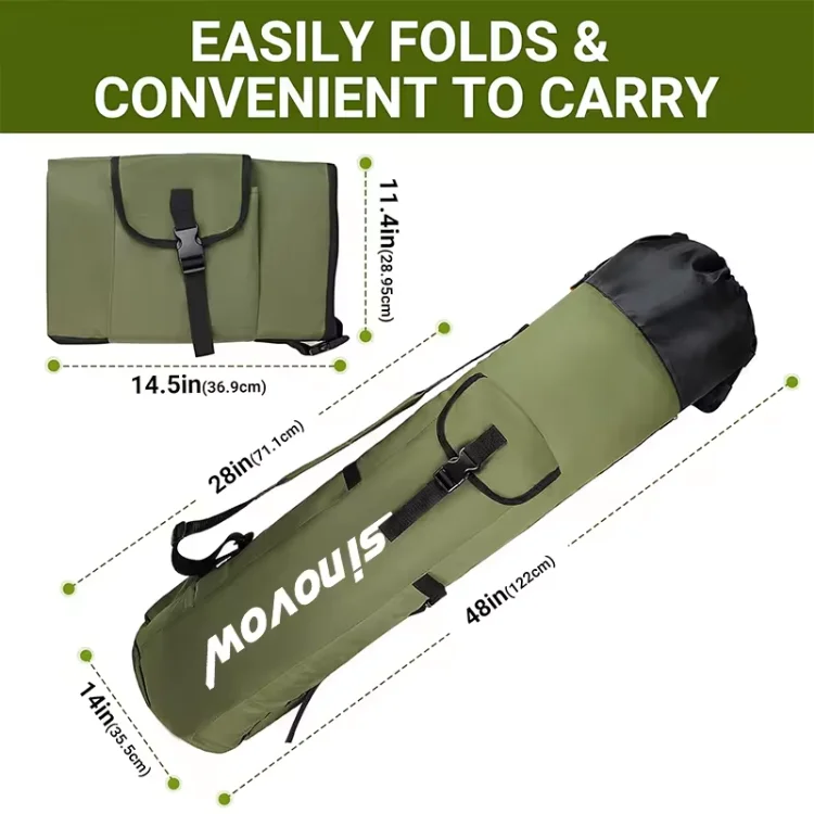 Custom Outdoor Angling Lightweight Multi Purpose Waterproof Oxford Fishing Rod Bag Fishing ...