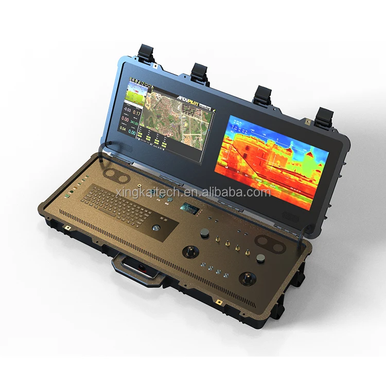 Dual Screen Long Distance Radio UAV Ground Control Station
