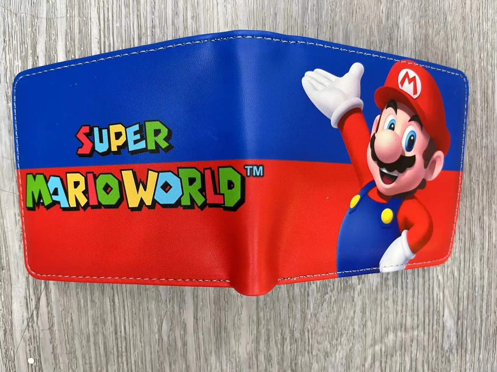 49 Design High Quality Mario Short Regular Bifold Pu Wallet With Zipper ...