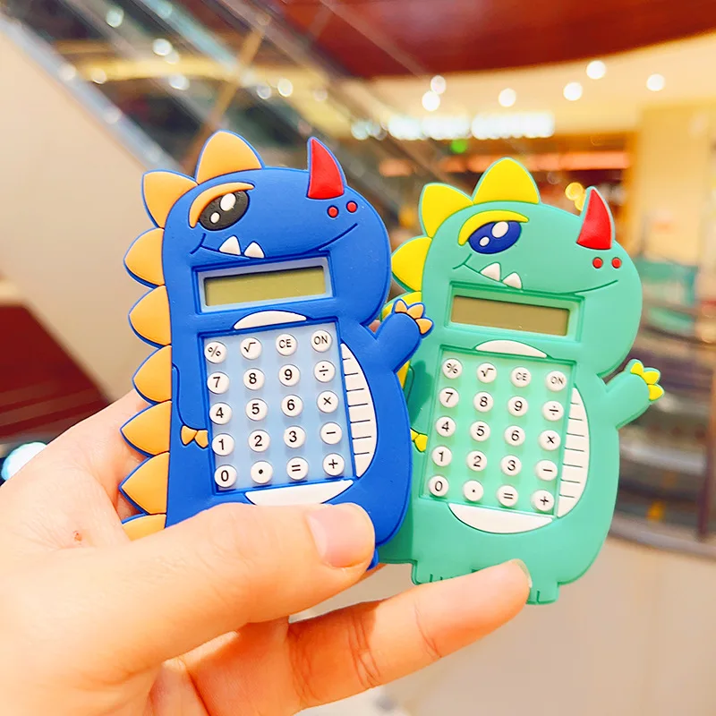 Wholesale Pvc Cartoon Cute Dinosaur Shape Mini Kids Maze Toy Calculator ...