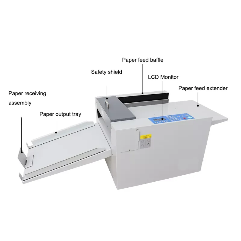 A3 Desktop Electric Paper Creasing & Perforating Machine, 2400pcs/hr ...