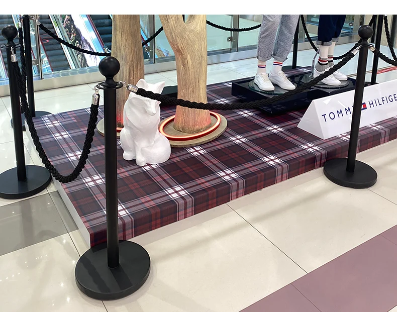 Crown Top Gold Barriers - Elegant Crowd Control Solutions