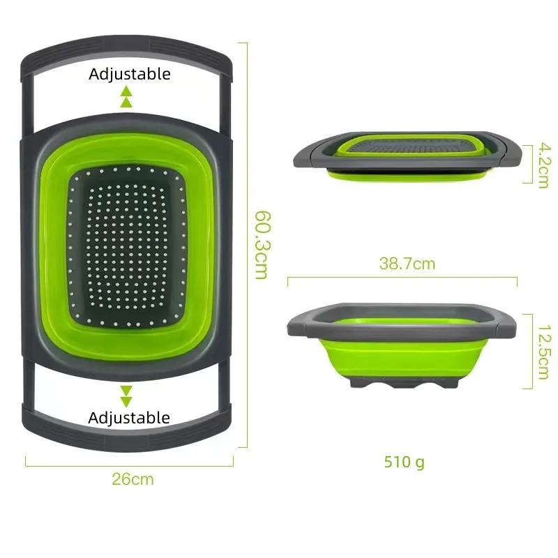 Eco-friendly Folding Vegetable Strainer - Durable & Versatile