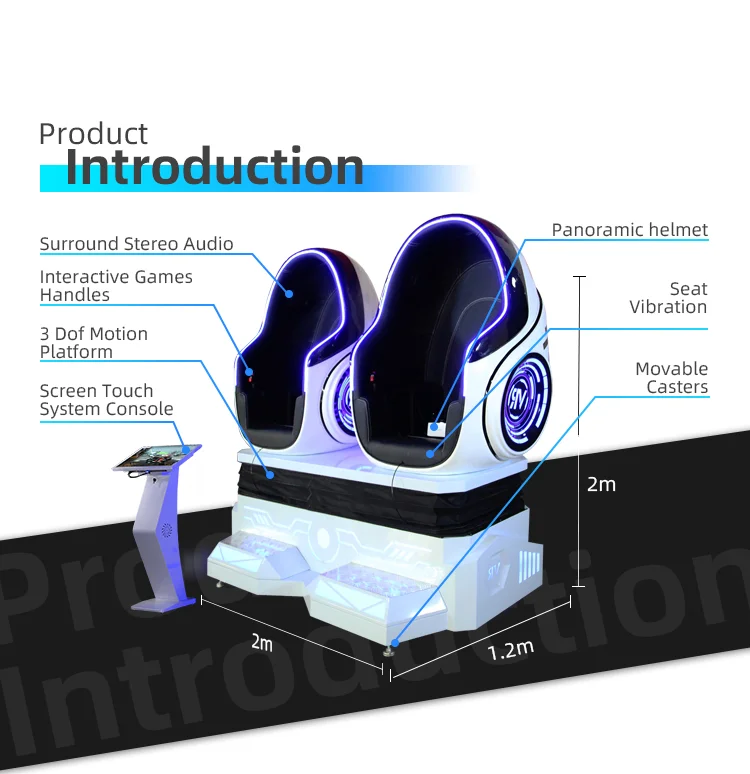 2 Seats Eggs VR Cinema 9D - Immersive Virtual Reality