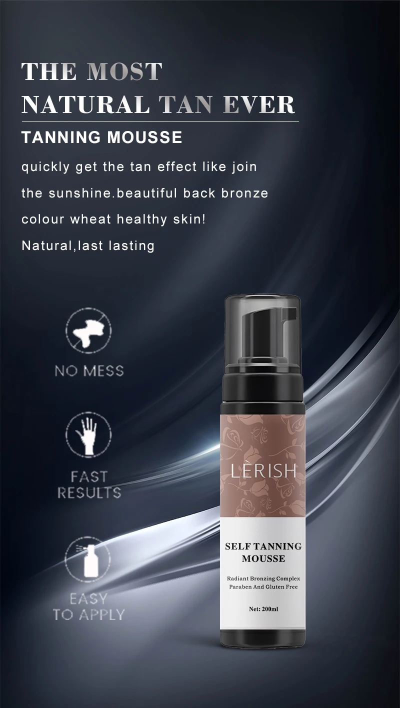 Factory Wholesale Private Label Organic Face And Body Fake Tan Foam ...