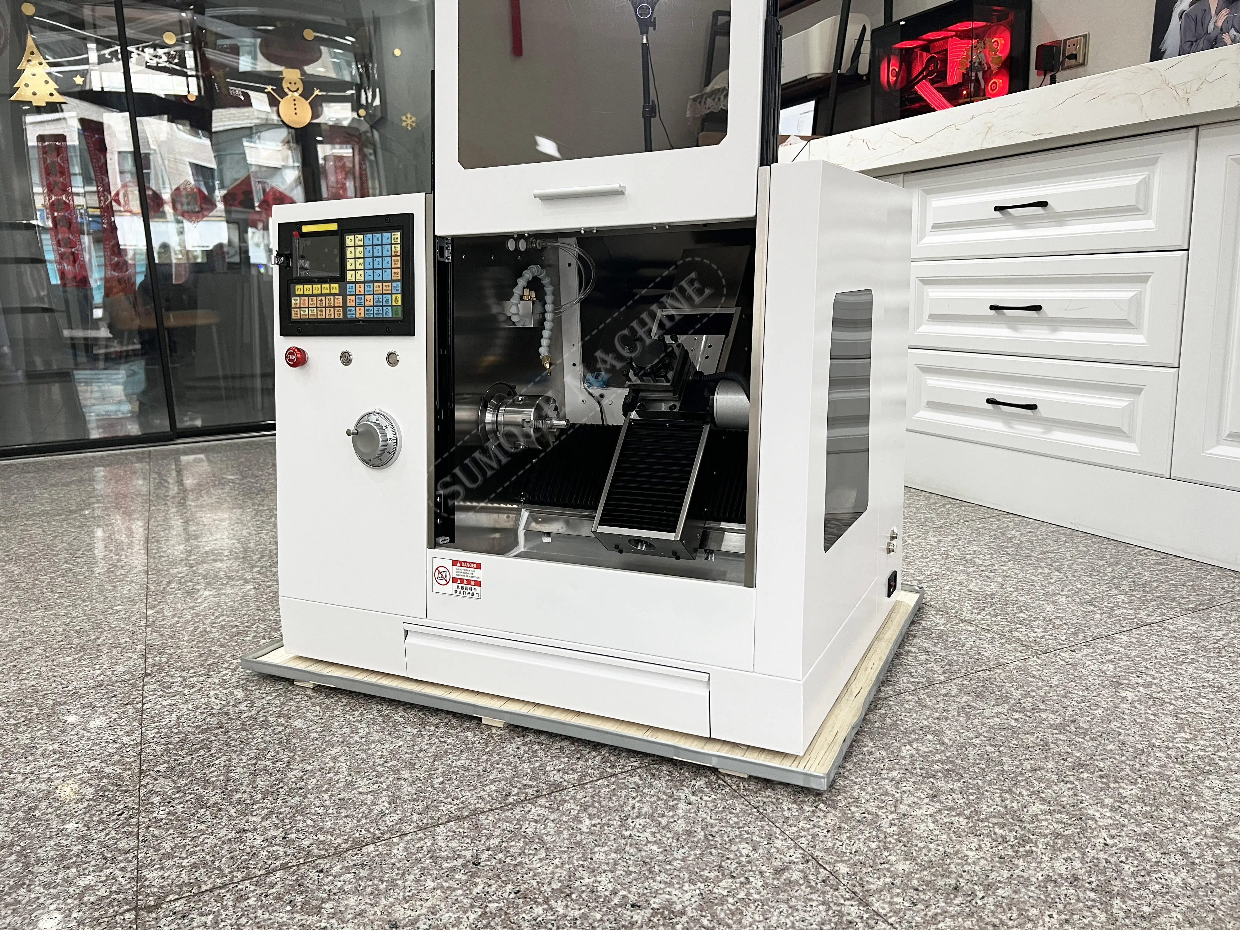 Small Bench Slant Bed CNC Lathe Machine for Education Laboratory ...