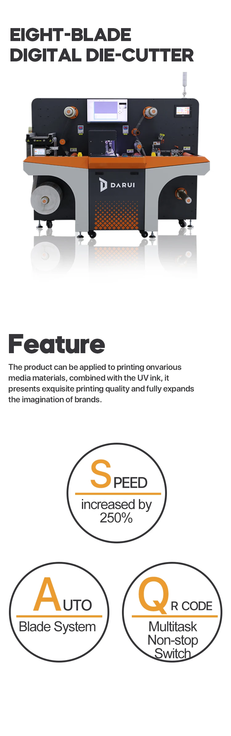 DARUI S4 Sticker Printer - Efficient Digital Label Cutter