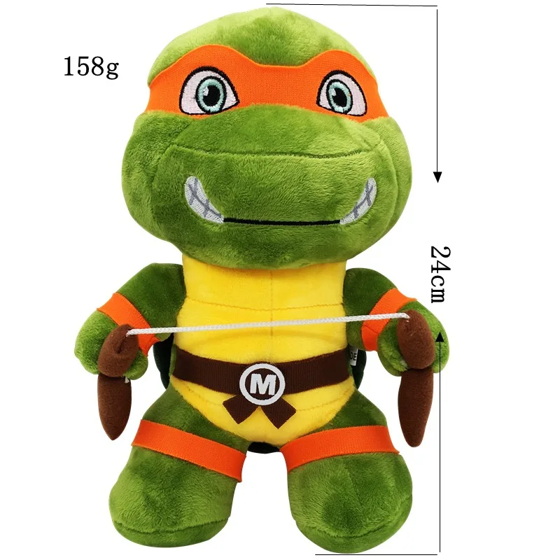 Linda toy 2024Anime Turtles Plush Dolls Ninja Figure Cute Soft Stuffed ...