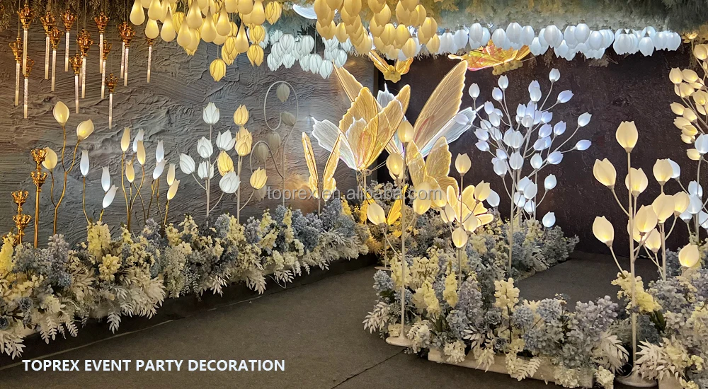 Peacock Wedding Aisle Decor Stage Lights And Party Props For Events ...