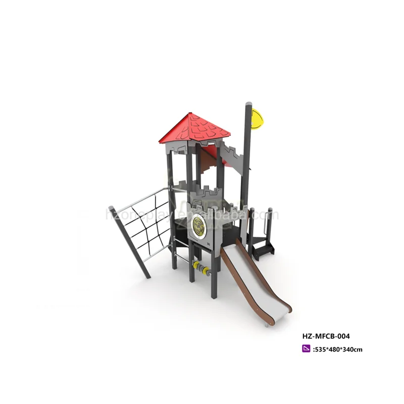 New Design Castle Theme Attractive Commercial Adventure Play Slide Sets ...
