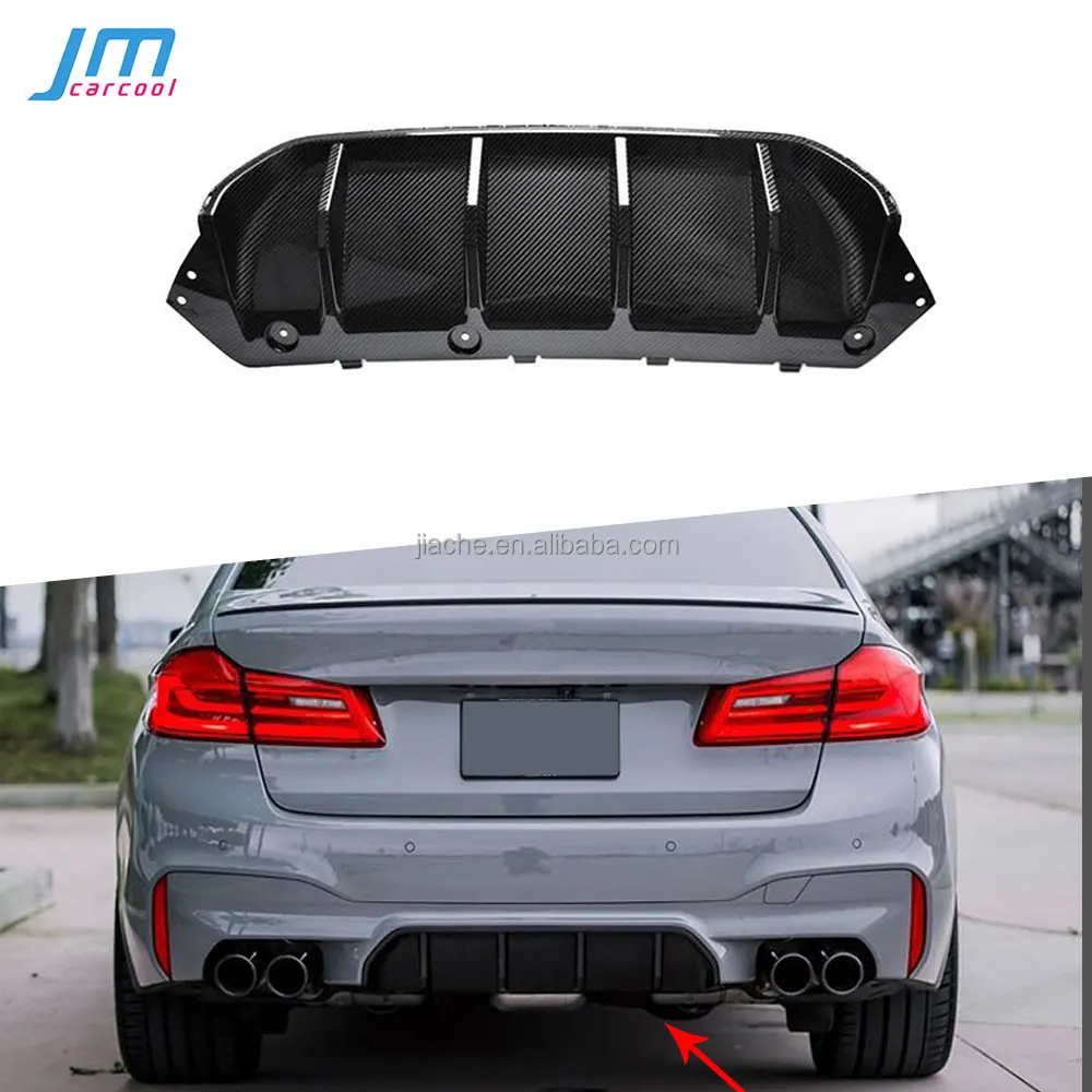 Carbon Fiber Rear Bumper Diffuser Lip Spoiler For Bmw 5 Series F90 M5 ...