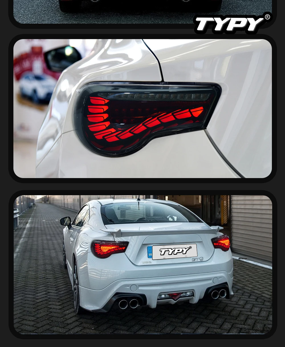 TYPY Car Tail Lights for TOYOTA GT86 SUBARU 2012-2020 Full LED Mod ...