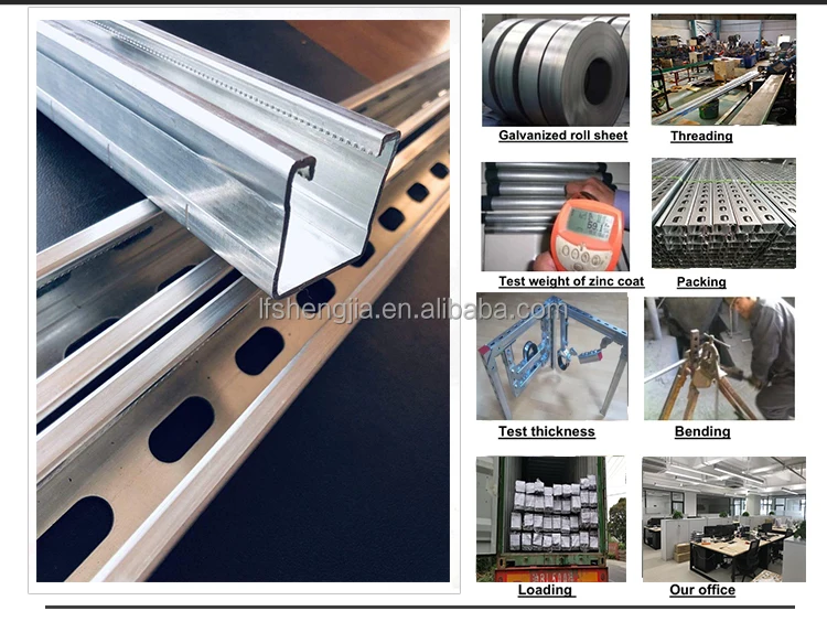 Slotted Steel Channel Sizes Metal Strut Channel Galvanized C Profiles ...
