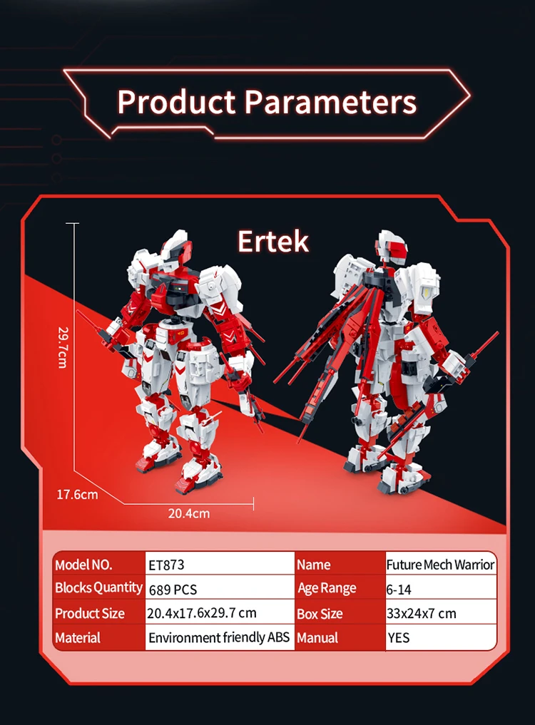 Banbao Children Educational Boys Fire Blade Science Fiction Cool Mech ...