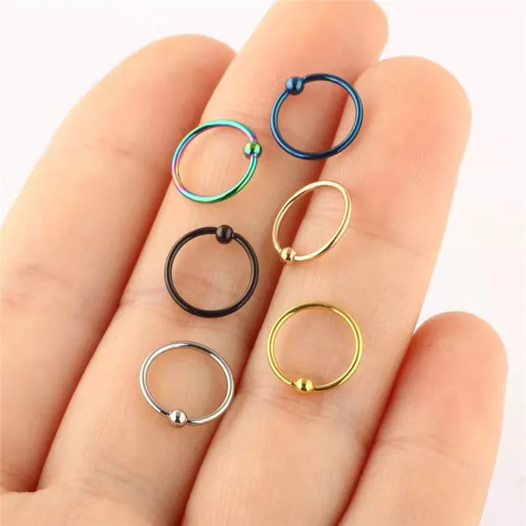 Customizable Labret Nipple Belly Toe Belly Button Septum Fake Nose ...