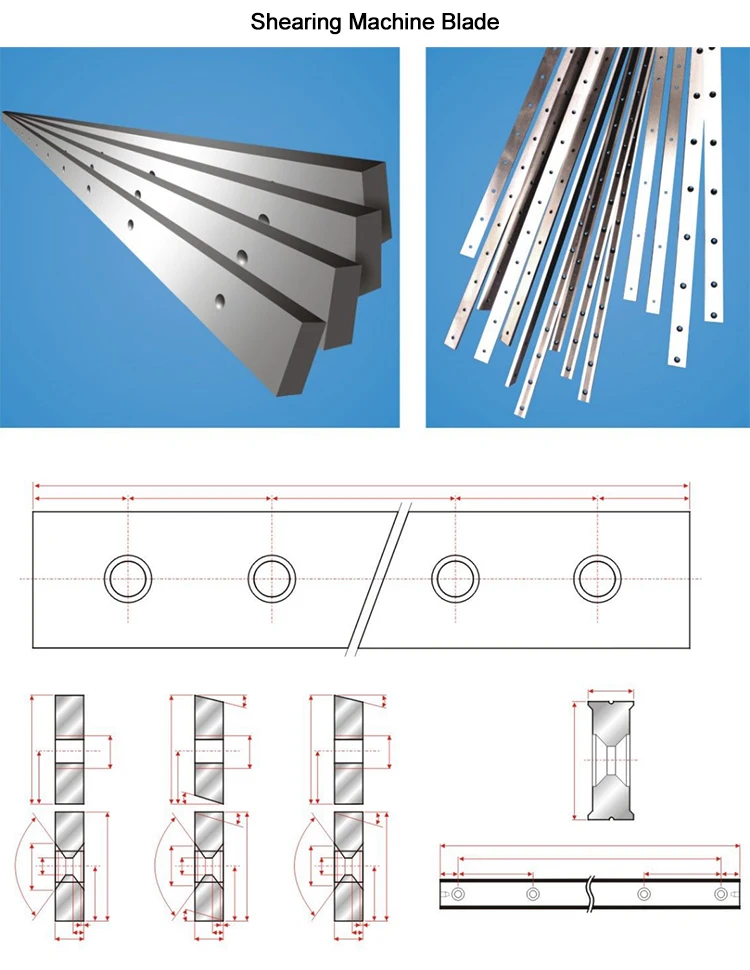 Chrome Plated Guillotine Plate Shear Blade Cutting Dies CNC Press Brake ...