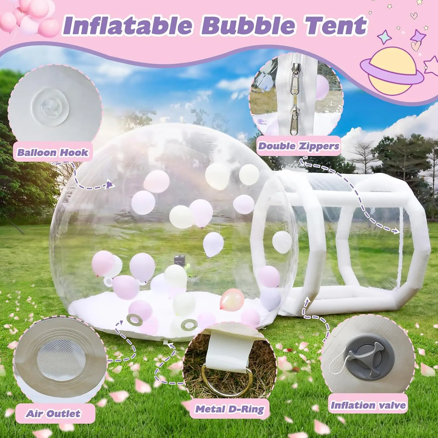 Commercial Kids Party Clear Dome Balloon Garden Tent Bubble Tent ...