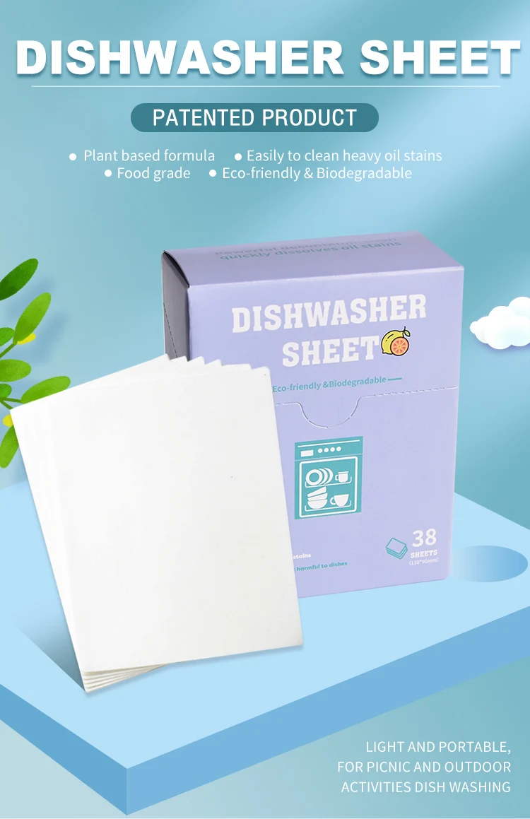 Dish Washing Strips Eco-friendly Biodegradable Dishwashing Tablet Sheet ...