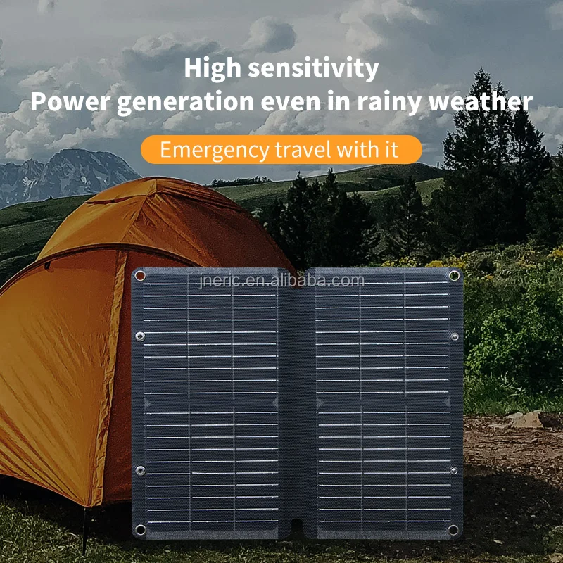 60w Foldable Travel Solar Panel Portable Solar Panel Power Bank Solar ...