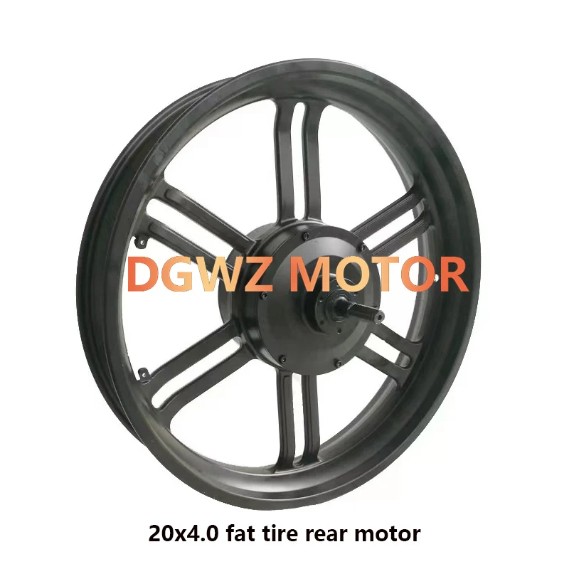 20x4.0 Inch Brushless Geared Motor - 1000W Snowbike Ebike