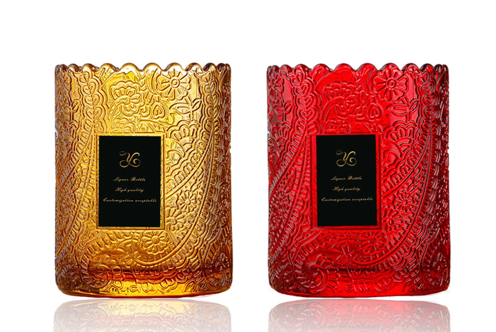 Huaming Valentines Day Rose Flower Soy Wax Fragrance Candle Jar ...