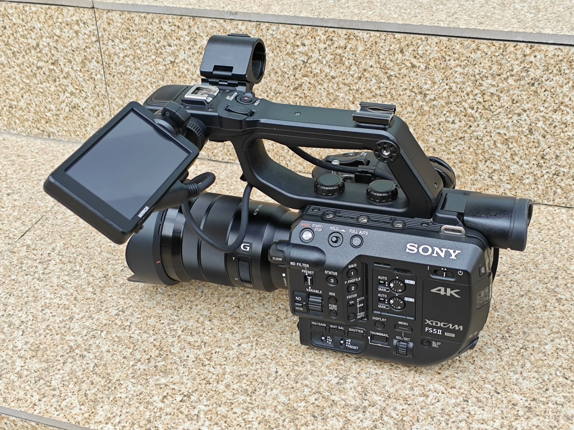 Professional 4K Camcorder Sonys PXW-FS5 4K Super 35 Camera with 18 ...