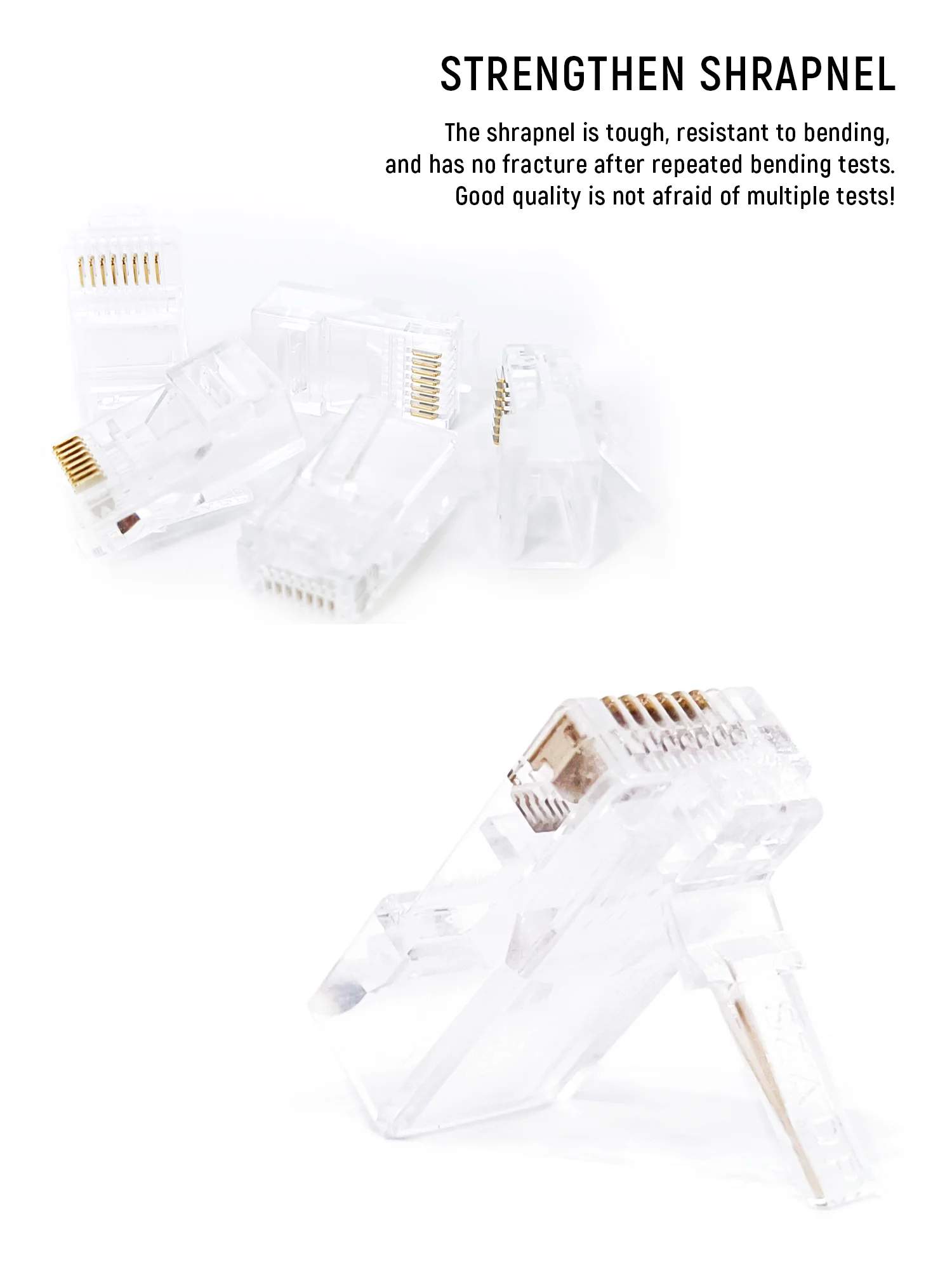 Shielded Rj45 Connector for Cat6, Cat6a, Cat7 Rj45 Pass Through ...
