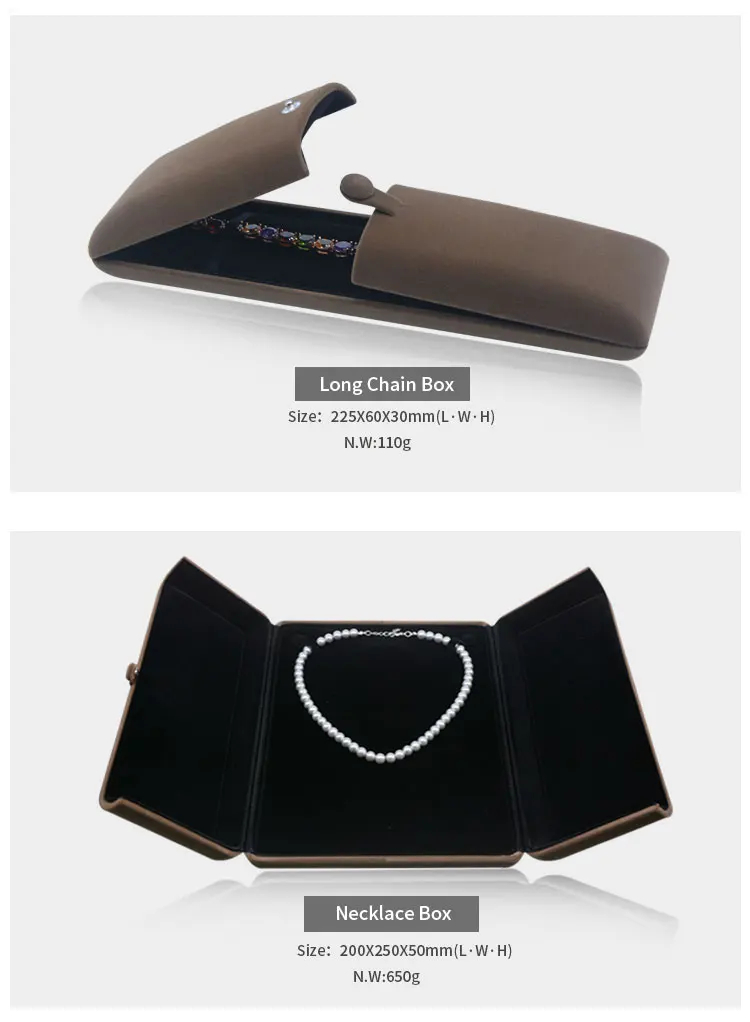 Forte Free Sample Two Door Double Open Green Necklace Box Packaging ...