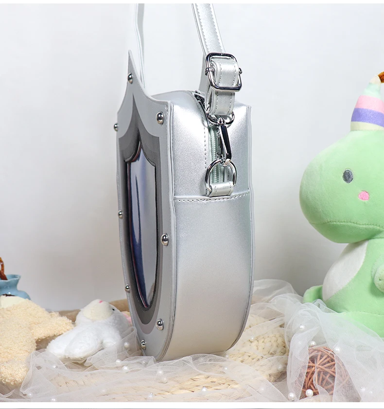 Custom Bag Factory Shield Shaped Pu Leather Crossbody Bag With Printing ...