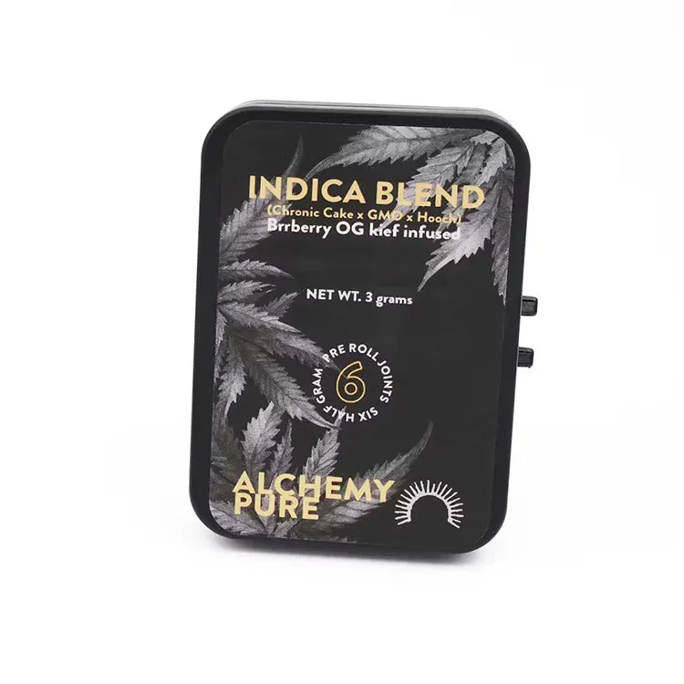 Custom Printed Rectangular Metal Tin Box for Tobacco Storage Packaging ...