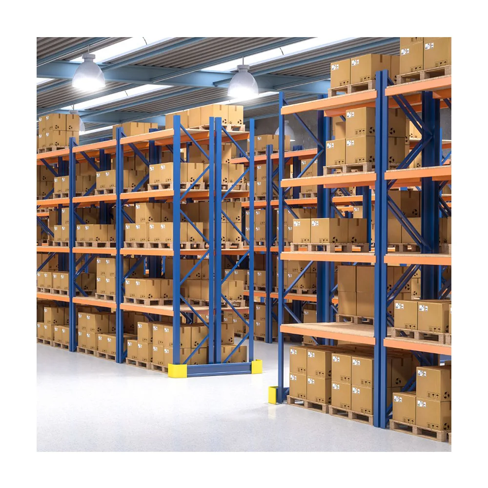 Customated Black Goods Shelves Warehouse Storage Stacking Racking Heavy ...
