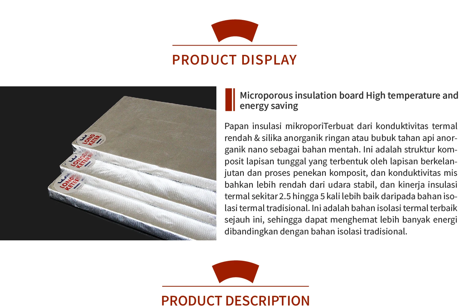 Thermally Conductive Nano-microporous Insulation Board For Hot Pipe ...